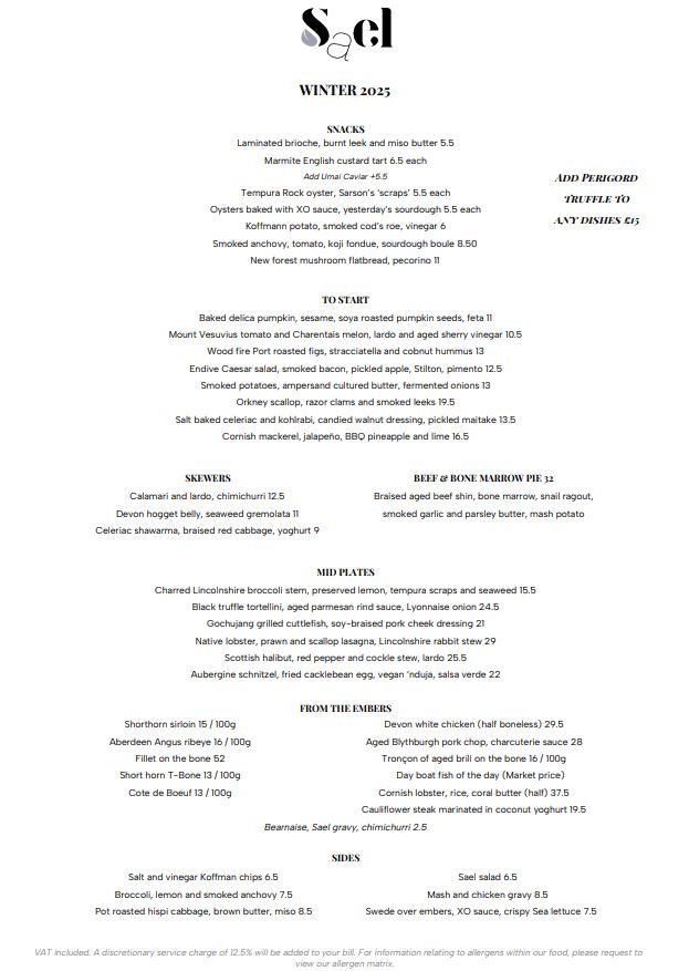 Sael London | Saint James Market | Jason Atherton